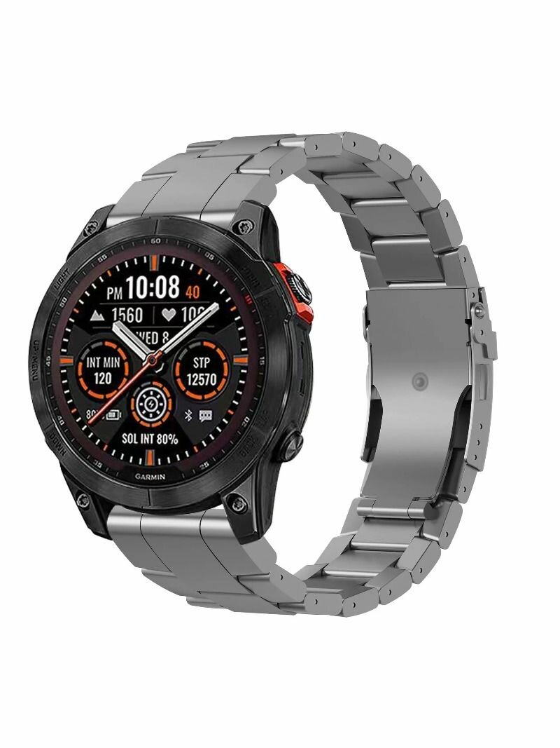 26мм Быстроразъемная ремешок из титана для Garmin Fenix E 8 51мм 7X Pro 6 6X 5X Plus/Epix Pro/MARQ/TACTIX
