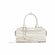 Сумка CHARLES & KEITH, фактура рельефная, молочно-белый