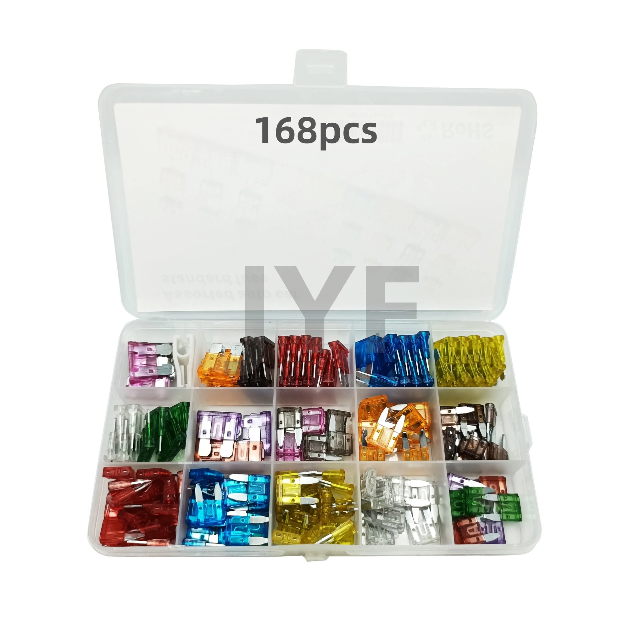 Комбинированный комплект автомобильных предохранителей для автомобильных предохранителей 2A-40A с зажимом для предохранителей Micro/ATO/ATC Mini, комплект автоматических предохранителей