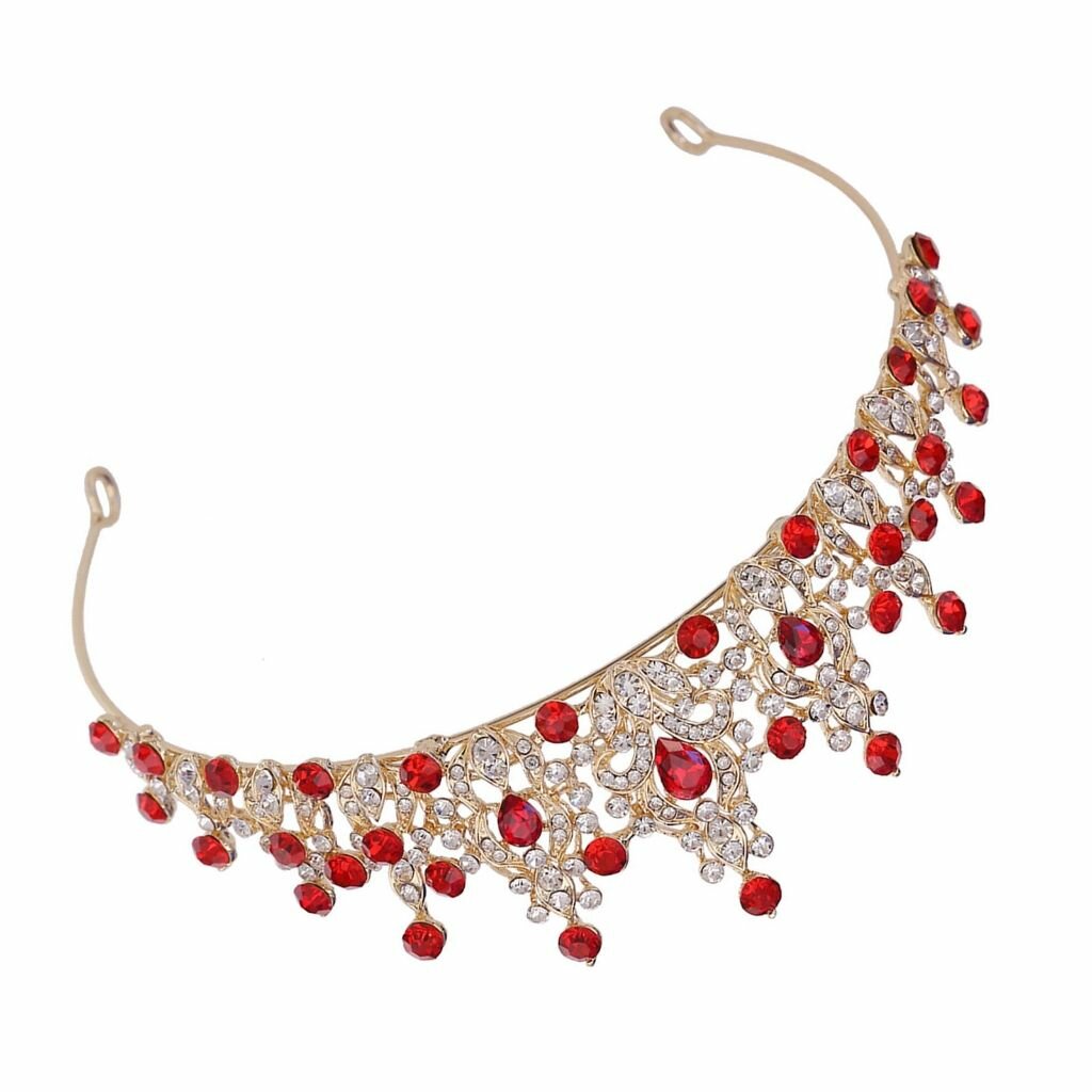 Корона из мерцающих страз - элегантный головной убор для особых случаев