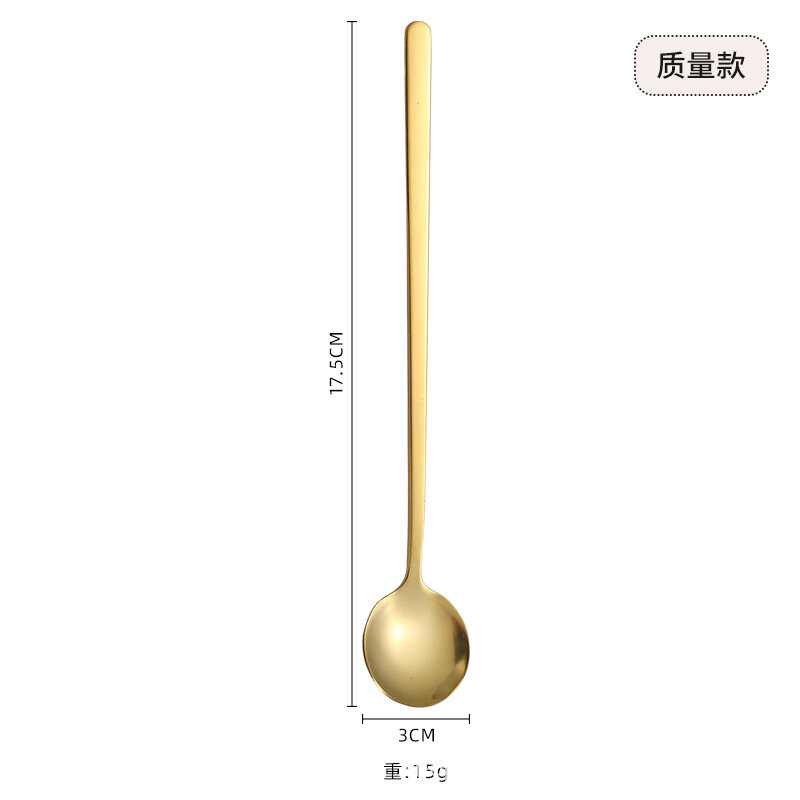 Нержавеющая сталь, домашняя маленькая круглая ложка, ложка с длинной ручкой, ложка для кофе, высококачественная десертная ложка, ложка для птичьего гнезда, ложка для кружки