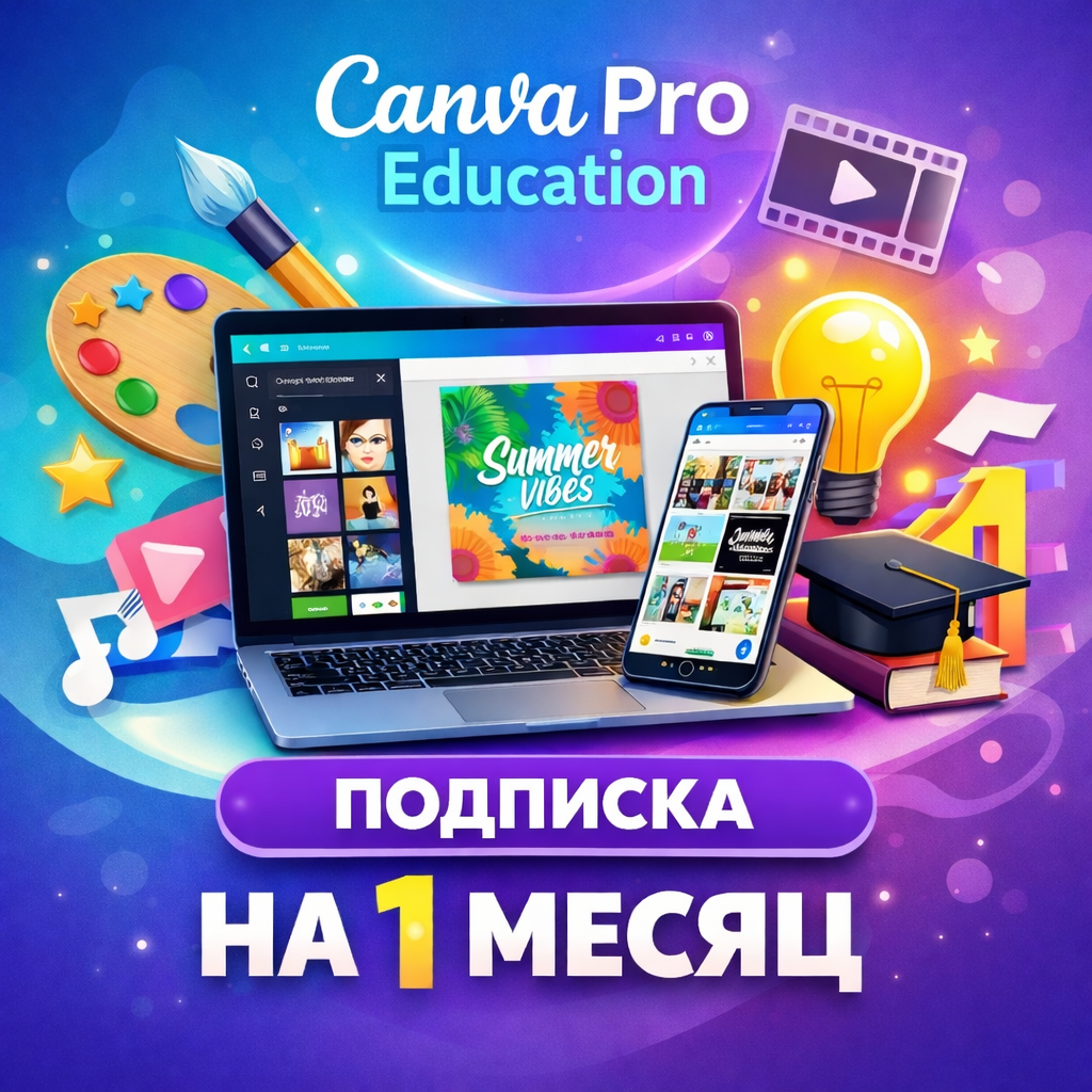 Canva Pro подписка 1 месяц на Ваш аккаунт, гарантия на активацию