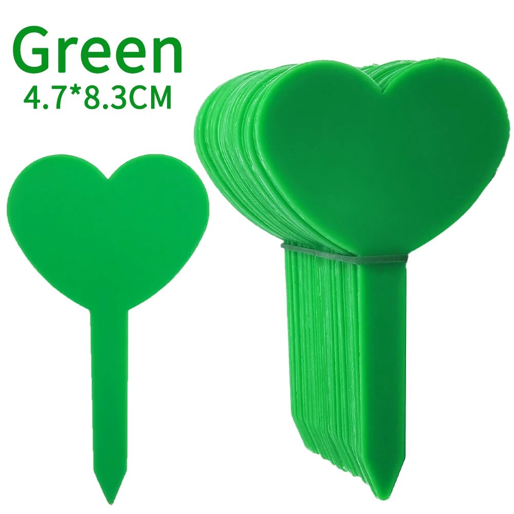 Маркеры для растений 50 шт Зеленый, Green 4.7x8.3cm