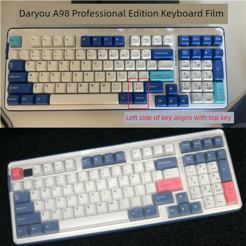 Силиконовая клавиатурная мембрана Dareu A98 Professional Edition с полным покрытием для механических клавиатур