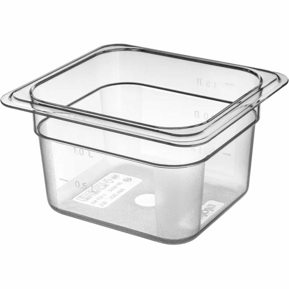 Гастроемкость из поликарбоната 1/6 Н-100 (прозрачный) (2231362)
