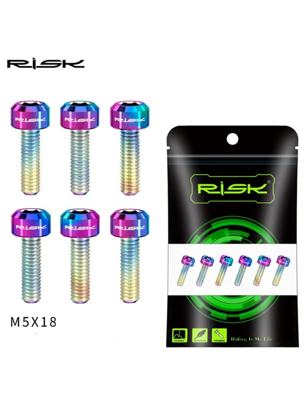 Титановый болт для руля велосипеда m5x16 мм, 4 шт, фиксированные винты