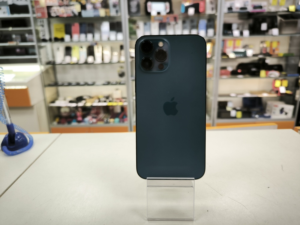 Смартфон Apple iPhone 12 Pro Max 128GB nanoSim/eSim, Pacific Blue Б/У уценка