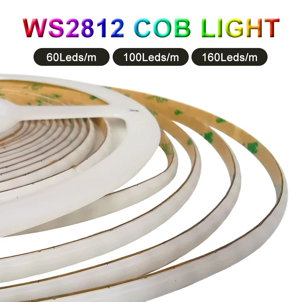 Светодиодная лента FUNZENXIN WS2812B RGB 1м, 160 LED