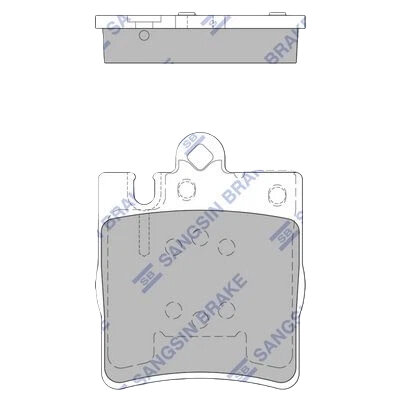Колодки тормозные SANGSIN SP1089A Mercedes-Benz E320 RD876