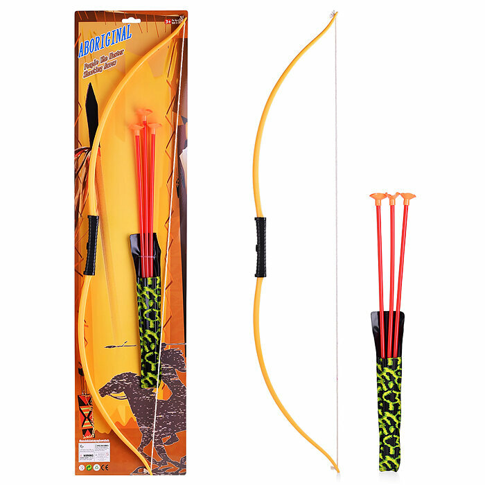 Лук Oubaoloon Стреляй и побеждай, 3 стрелы с присосками длина 45 см 804279