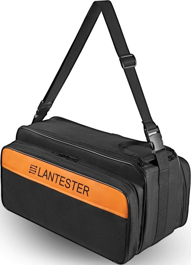 Сумка для инструментов Lanmaster 3 отделения, черная с оранжевым (LAN-BAG-L)