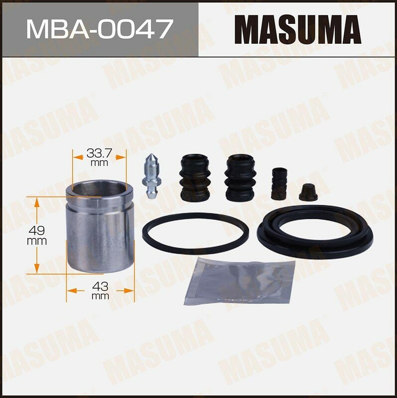 Ремкомплект суппорта тормозного MASUMA MBA-0047 Hyundai с поршнем d-43