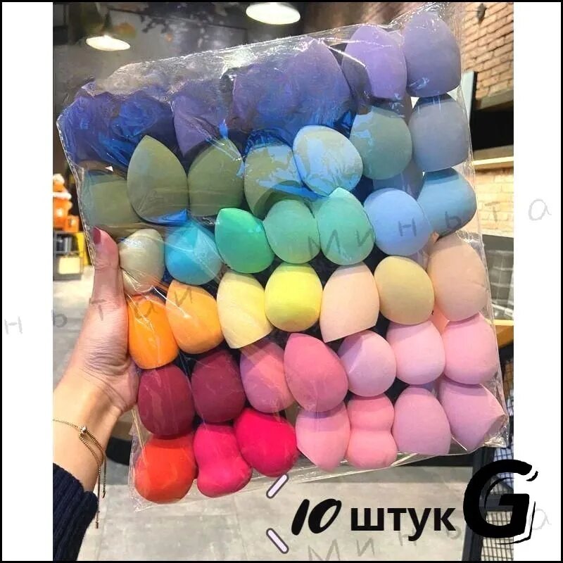Спонжи для макияжа 10 штук2
