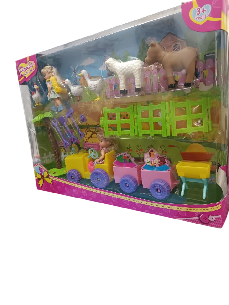 Игровой набор M&C Toy Centre Paula Collection MC23604 "Моя большая ферма", 5 животных, 3+