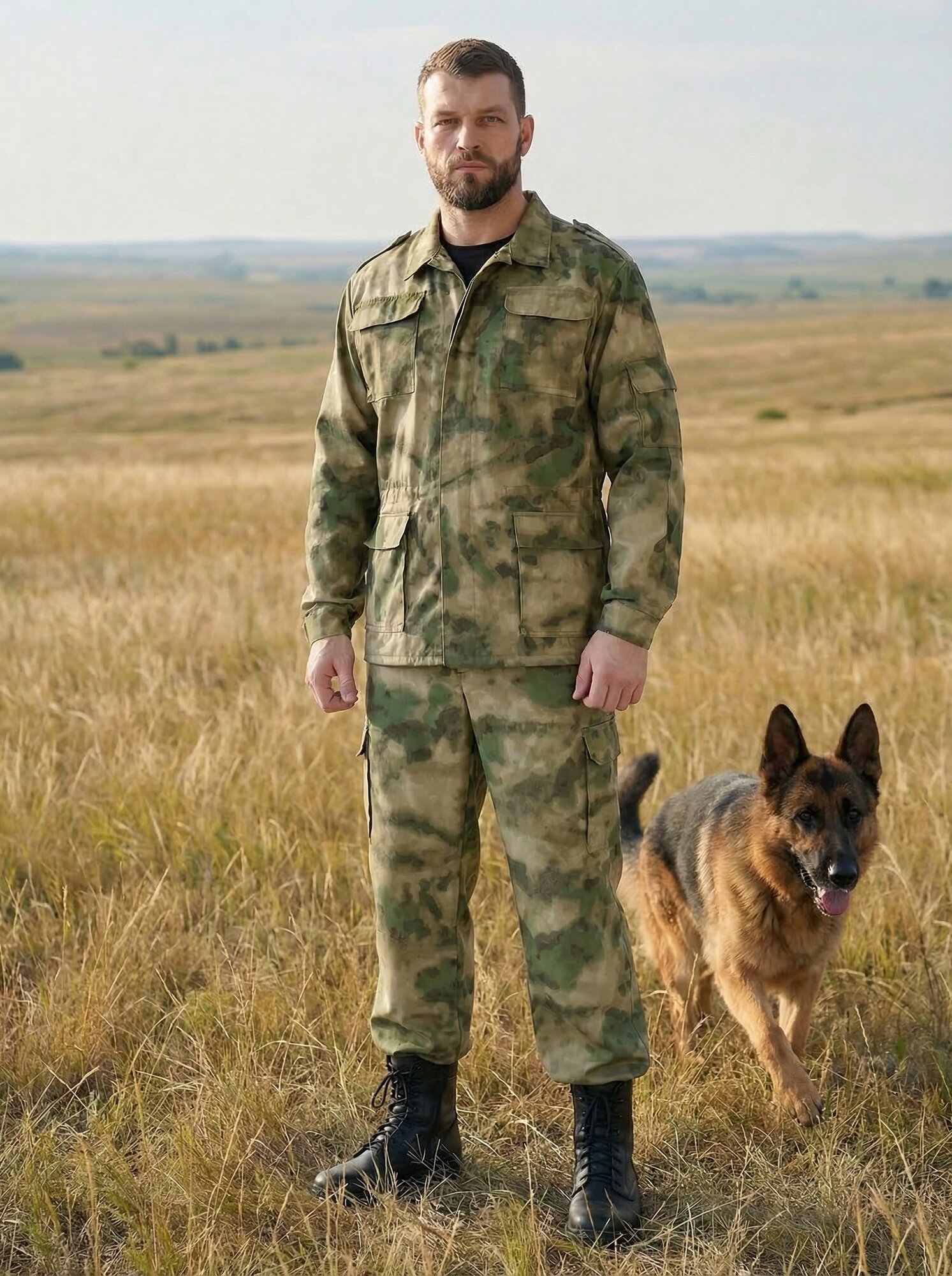 Костюм камуфляж Военно-Полевой, Компания БВР, цв. Атак Зеленый_52-182-188