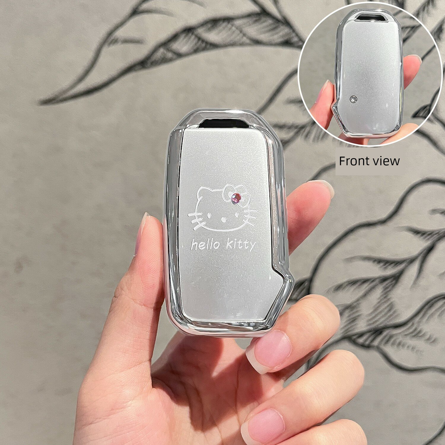 Чехол для ключей Sandy Silver KT Cat только - одиночный премиум-чехол для Kia K5, KX3/KX5, Sportage