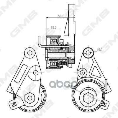Ролик ремня ГРМ Ford Fiesta 95-08 / Focus 98-11 GMB арт. GTB0410