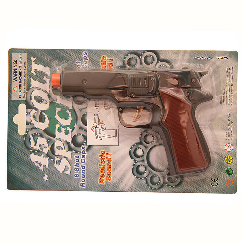 Пружинный игрушечный детский пистолет кольт 18 х 11 см пластик