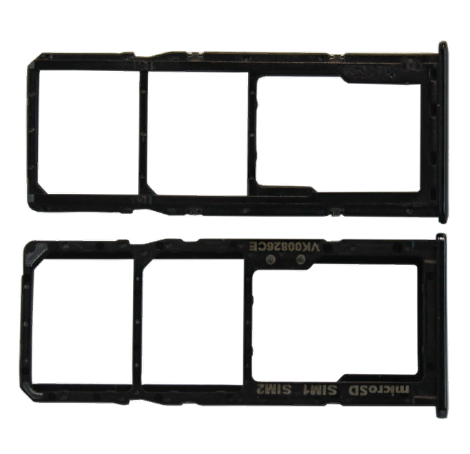 Держатель/лоток SIM для Samsung Galaxy A51/A71 (A515F/A715F) Черный