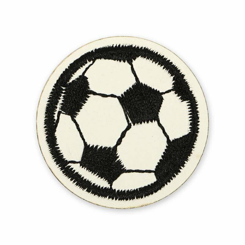 Gamma Термоаппликация L №34/5 5 шт L213 футбольный мяч 4х4 см