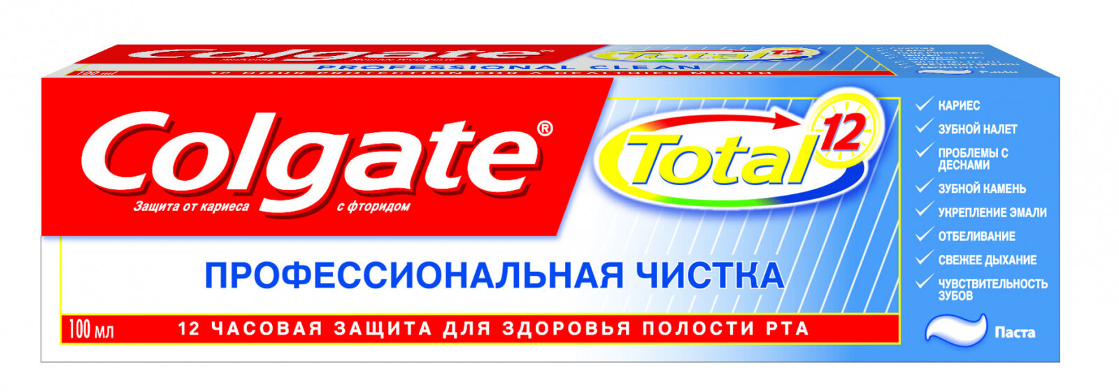 Зубная паста Colgate Total 12, Профессиональная чистка, 75 мл