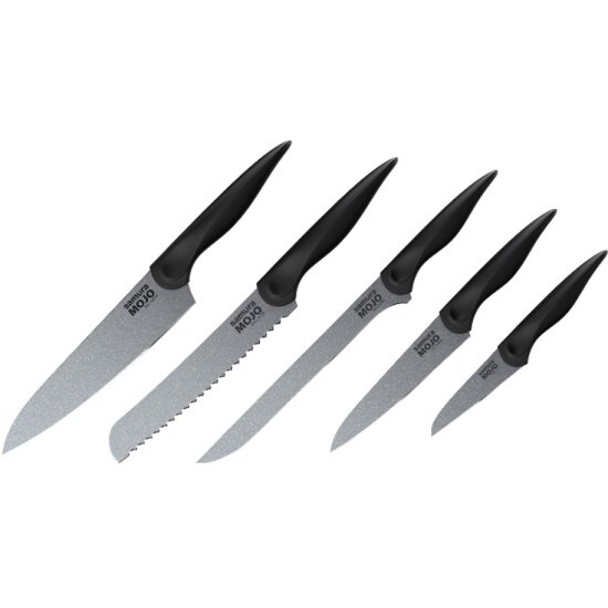 Набор ножей 5 в 1 Samura MOJO, чёрная рукоять (SMJ-0250B/K)