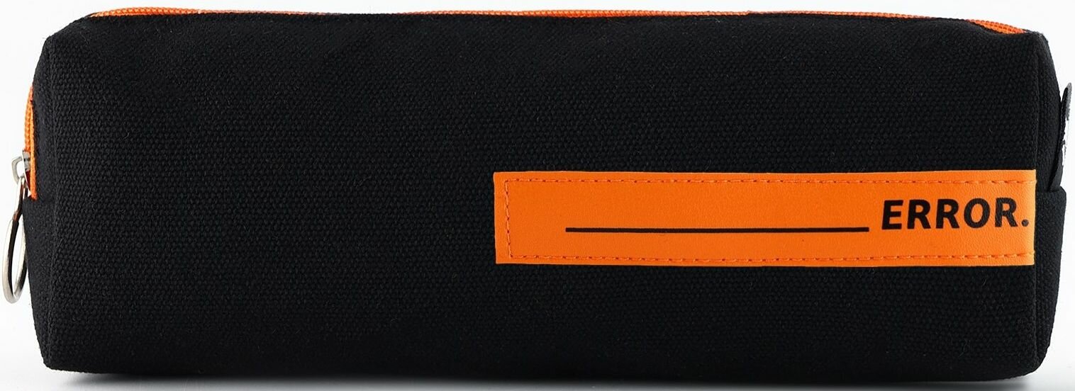 Пенал-косметичка текстильная "1 сентября: ERROR" на молнии, школьный чехол без наполнения, органайзер для карандашей и ручек, 18 х 6.5 см