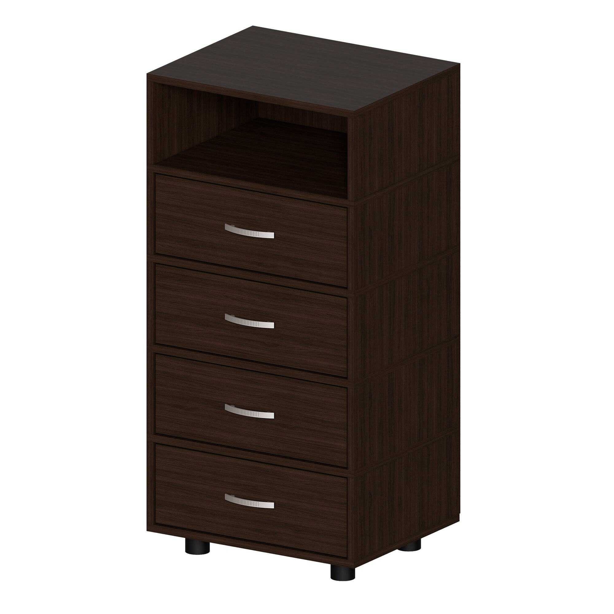Комод СитиМебель-8 Ширина 40 см, Глубина 50 см, Высота 103 см, цвет: Венге