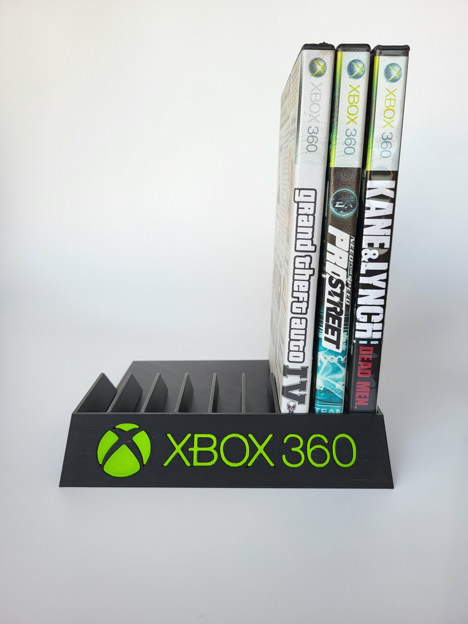 Подставка для игр XBOX 360 черная на 9 игр