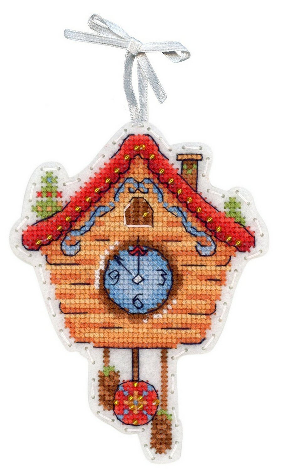 Вышивка Минуты до праздника 12x9 см.