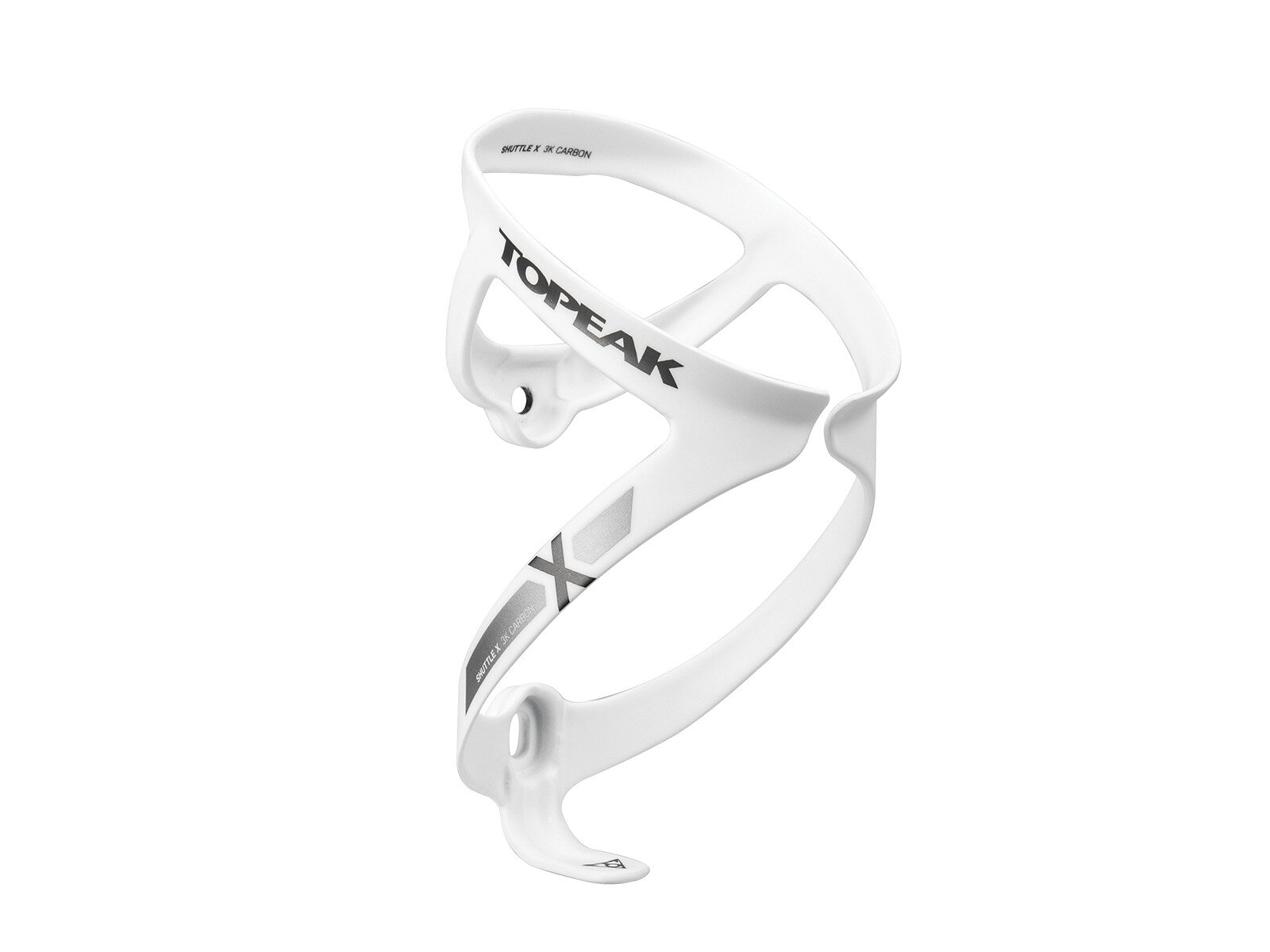 Флягодержатель TOPEAK SHUTTLE CAGE X, 3K CARBON белый