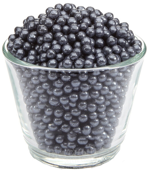 Декор Шарики Черный перламутр 5 мм. Сладкий мишка Sweet bear, 250 гр. (Набор из 3 шт.)