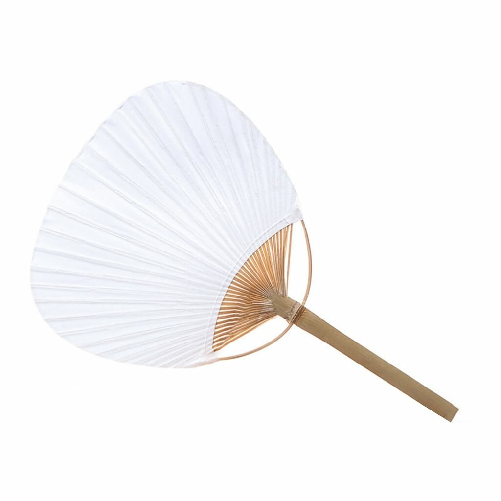 Ручной веер с бамбуковой ручкой для детского рисования