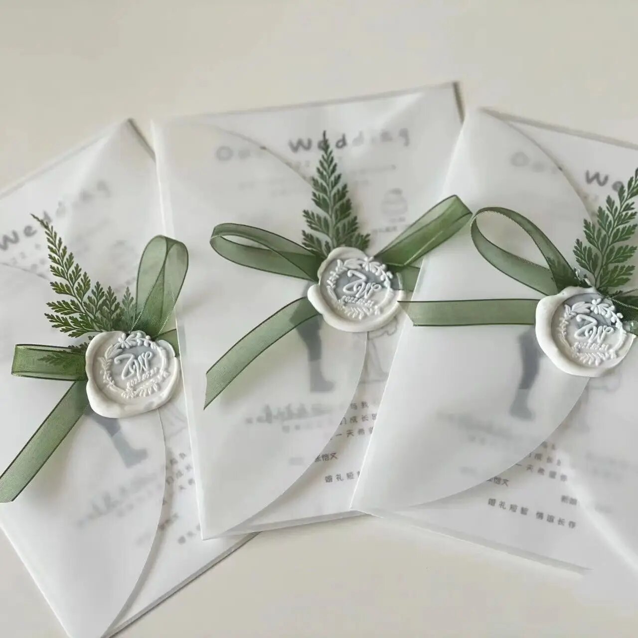 Полупрозрачные конверты для приглашений QKX 10x7cm