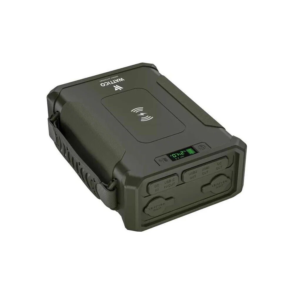 Внешний аккумулятор с авторозеткой WATTICO Huntsman 96000mah, фонарь, защита от брызг, lifepo4 300 00-00000080