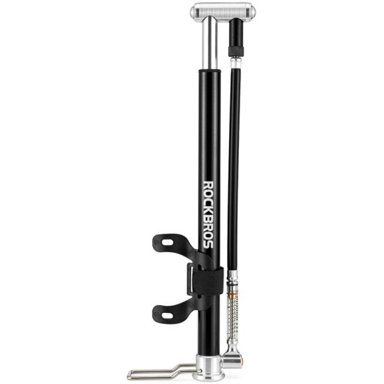 Насос велосипедный Rockbros JG-004A ручной, 160 psi, Presta, Schrader