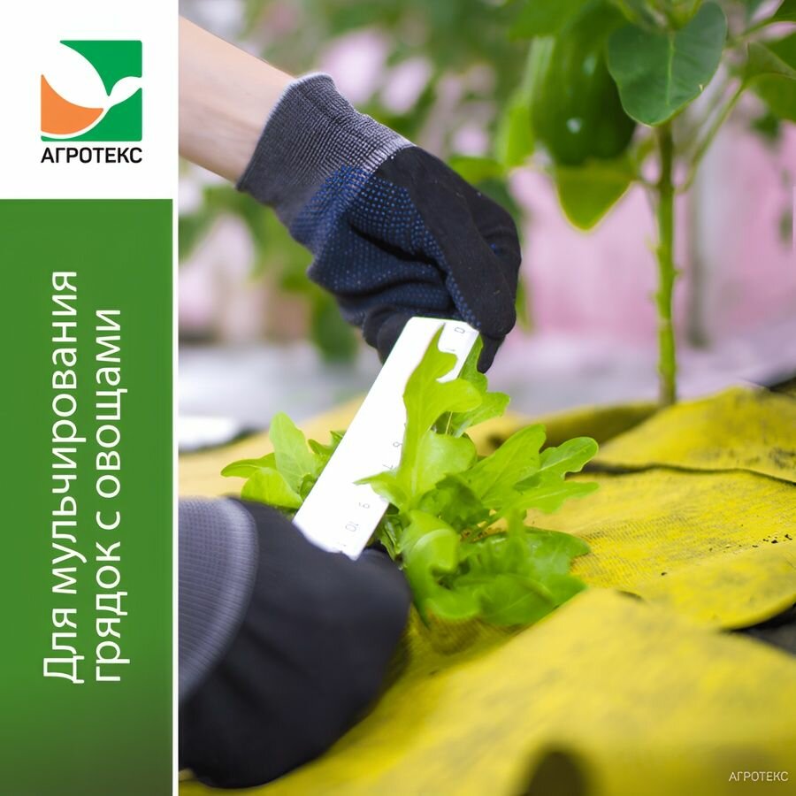 Двухслойный мульчирующий материал 80 Агротекс 3*10м (Желто-черный)