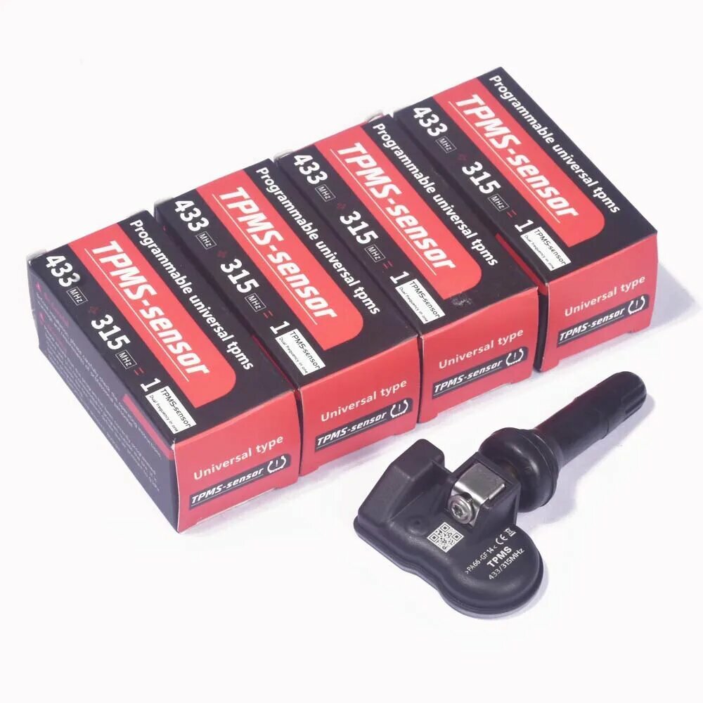 Датчики TPMS MX Датчик шин 2 в 1, металлический резиновый стержень, программируемый 4PCS Rubber