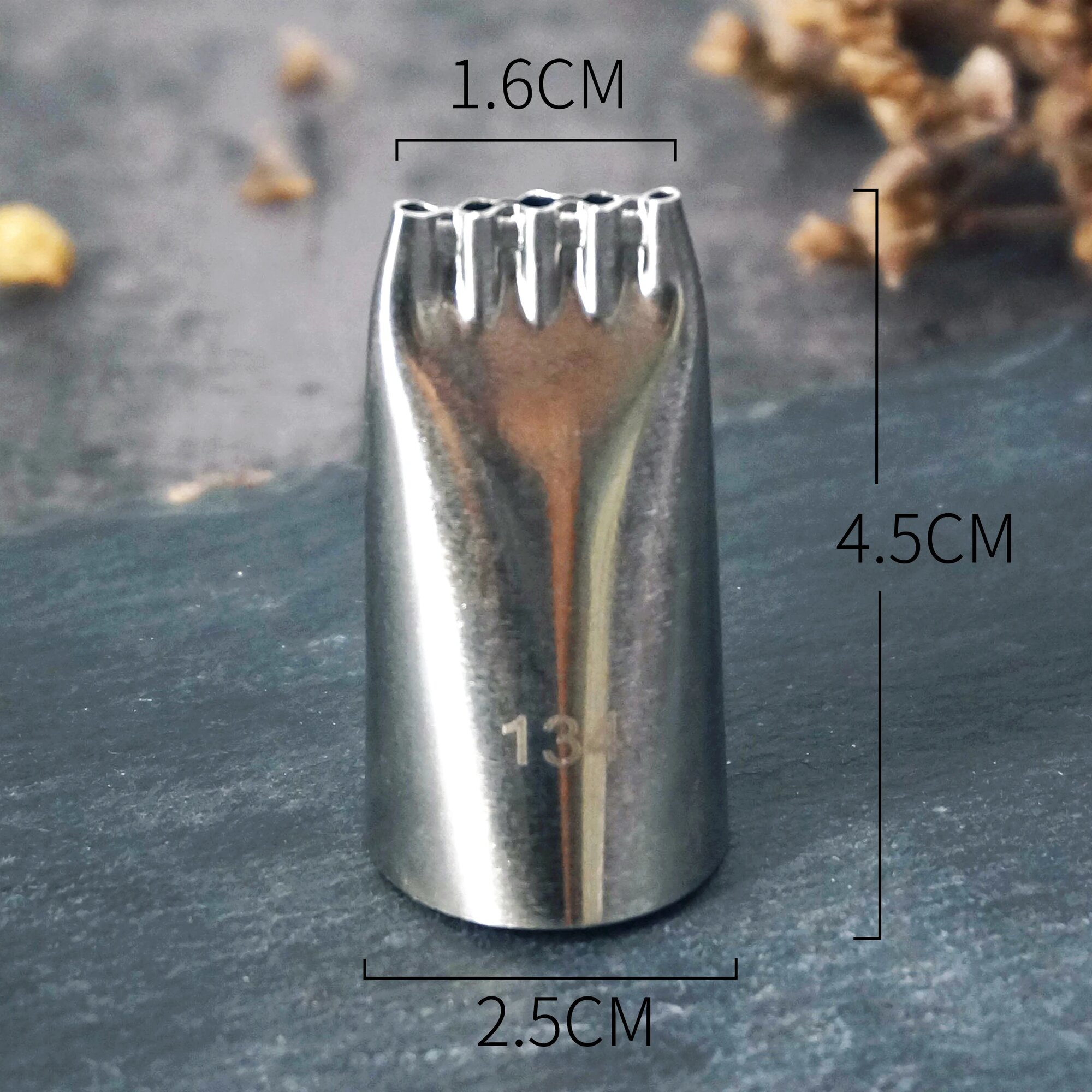 Насадка для крема 134, 4.5см, 2.5см, 1.6см