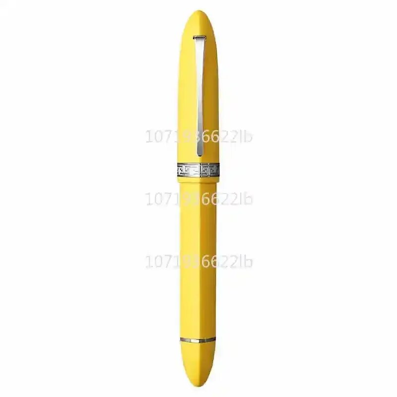 MAJOHN V60 треугольная перьевая ручка Желтый, Fountain Pen(EF), Yellow(Silver Clip)