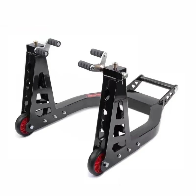 Подъемник для передних/задних колес мотоцикла из алюминиевого сплава, нагрузка 450 кг, для Yamaha/Suzuki/BMW, инструмент для ремонта шин мотоцикла, Черный