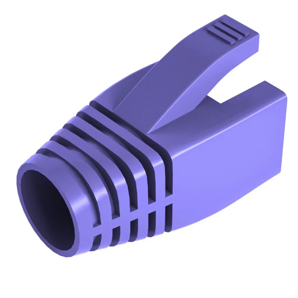 Колпачки RJ45 Cat6a/Cat7, фиолетовые, 10 шт.