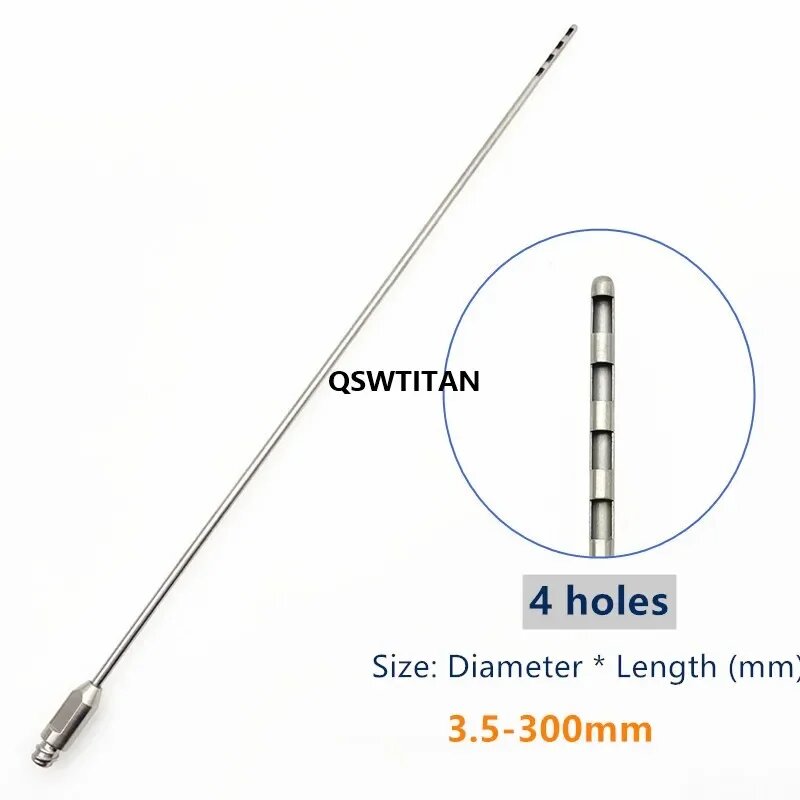 Иглы для липосакции QSWTITAN, 4 holes, 3.5-300mm