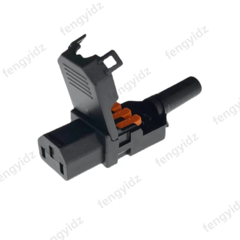 Откидная крышка IEC320 10A250V C13 C14, вилка питания, обжимной кабель питания, мужской и женский съемный разъем для проводки, разъем в сборе
