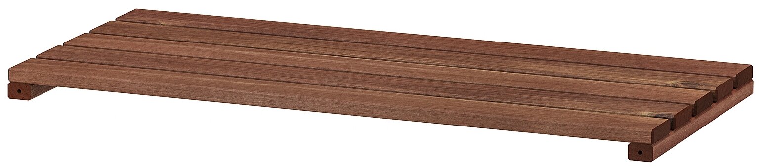 Полка ИКЕА ТУРД 70x32 см для стеллажа, коричневая морилка