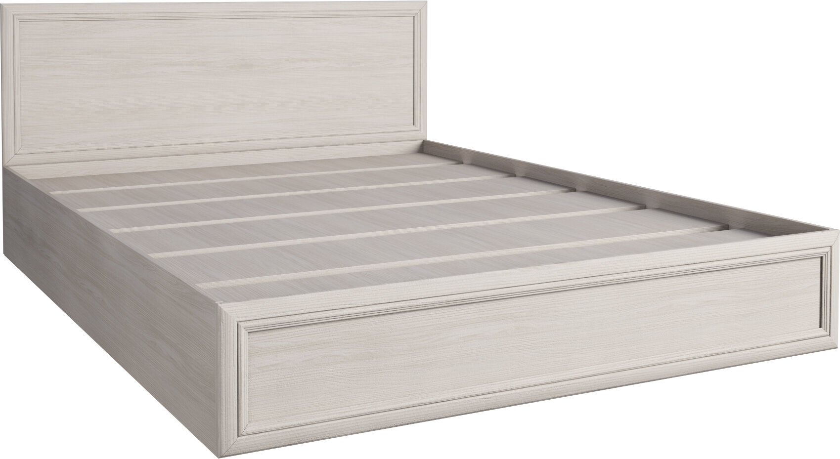 Принцесса Кровать одноярусная 0,9х2,0 (без матраца) Анкор белый (90х200, детская, взрослая, Астр, односпальная)