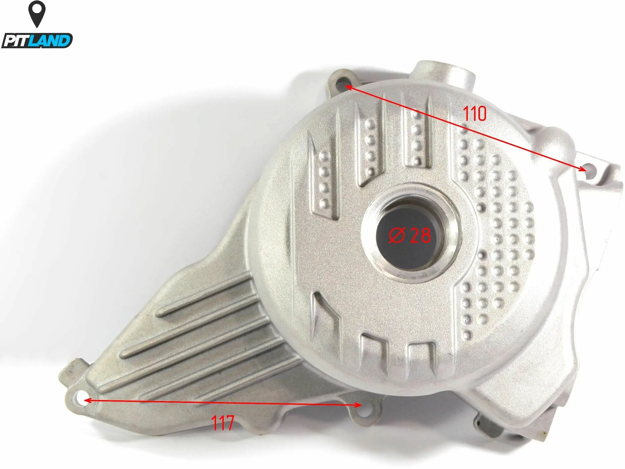 Крышка левого картера передняя двиг. ZS1P62YML-2 (W190) CN на мотоцикл, питбайк, эндуро.