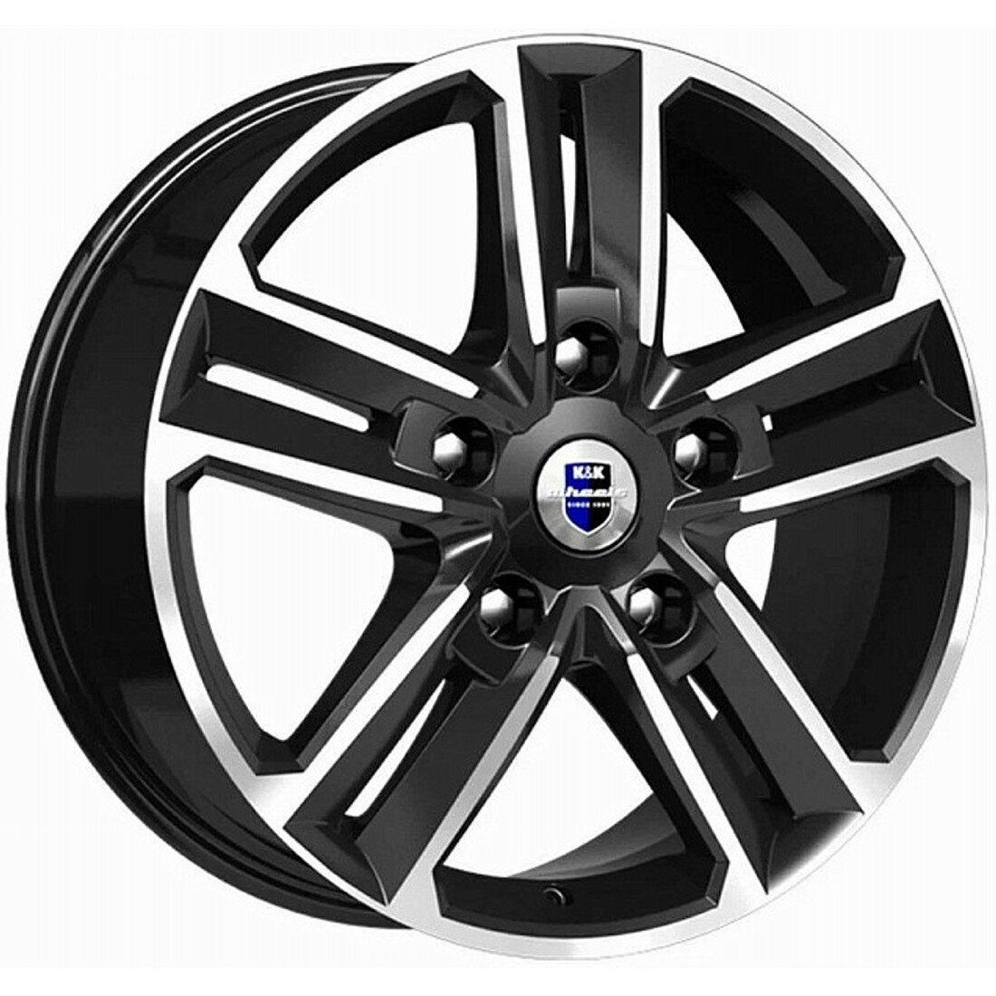 Колесный диск КиК Backfire (КС763M) 8x18 5x114,3 ET50 67,1 Алмаз черный
