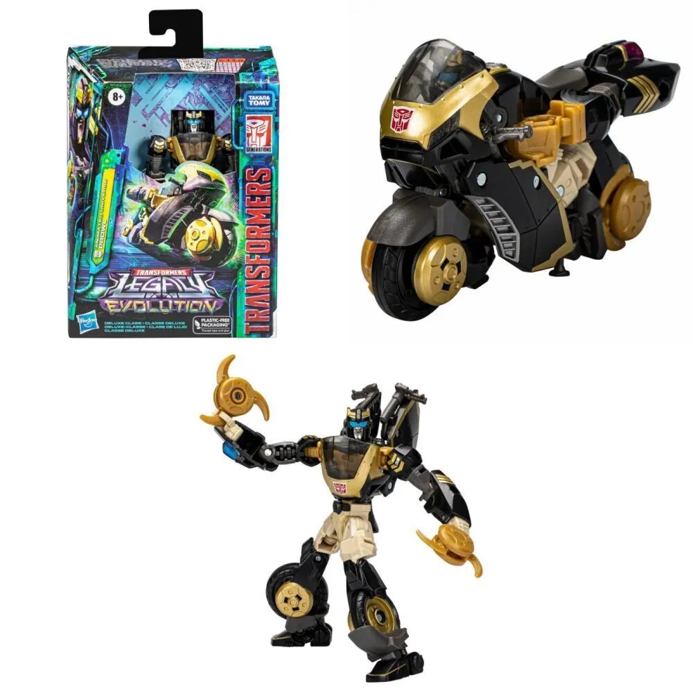 Трансформеры Hasbro Игрушка Legacy Evolution Deluxe Animated Universe Prowl 5,5 дюйма (14 см) F7193