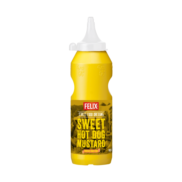 Горчица Felix сладкая для хот-догов Sweet hot dog mustard Felix 900г Финляндия